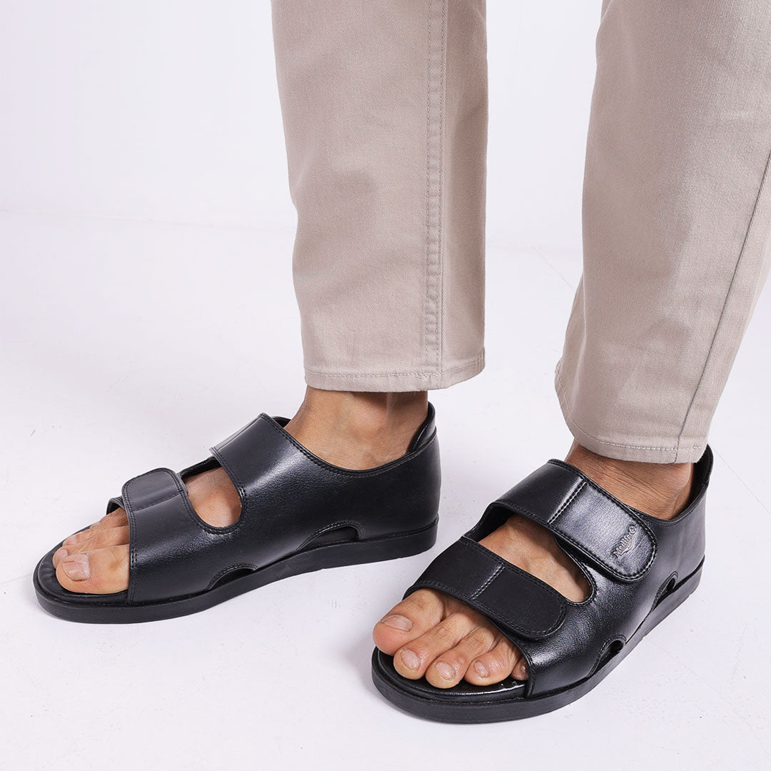 Ortho-Friendly Twin-Strap Open-Toe Men’s Sandals – Medifeet